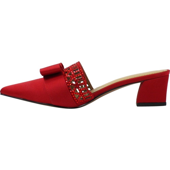 J.Renee | Shoes | Randa Bow Mule Red | Poshmark